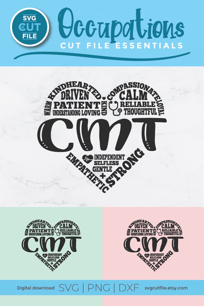 Certified Medical Tech Svg CMT Svg CMT Life Medical - Etsy