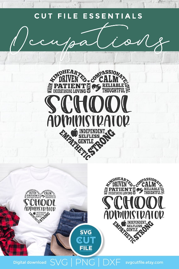 School Administrator Svg School Admin Svg Principal - Etsy