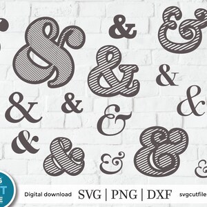 Ampersands SVG, Ampersand SVG, and Svg, Typography Svg, Design Element ...