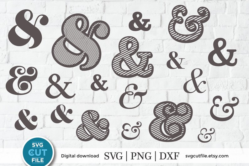 Ampersands SVG Ampersand SVG and Svg Typography Svg Design - Etsy