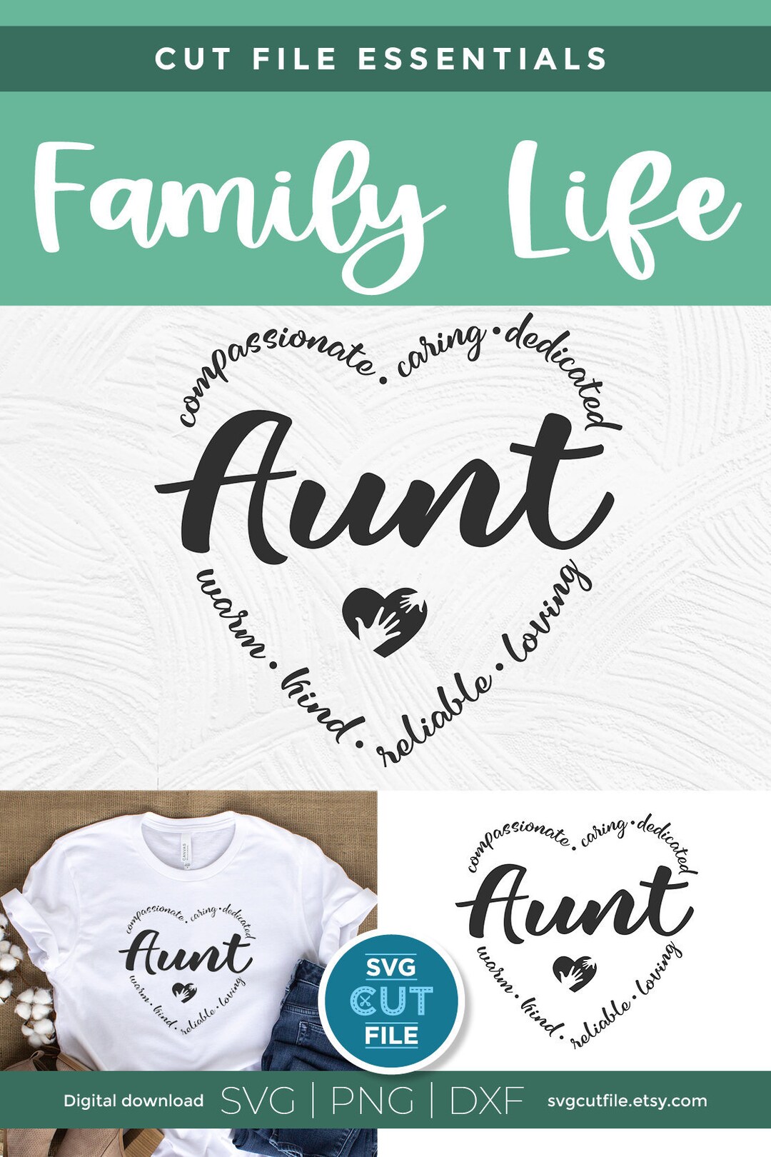 Aunt Svg, Auntie Svg, Aunts Day Svg, Aunt Heart Svg, Best Aunt Svg ...