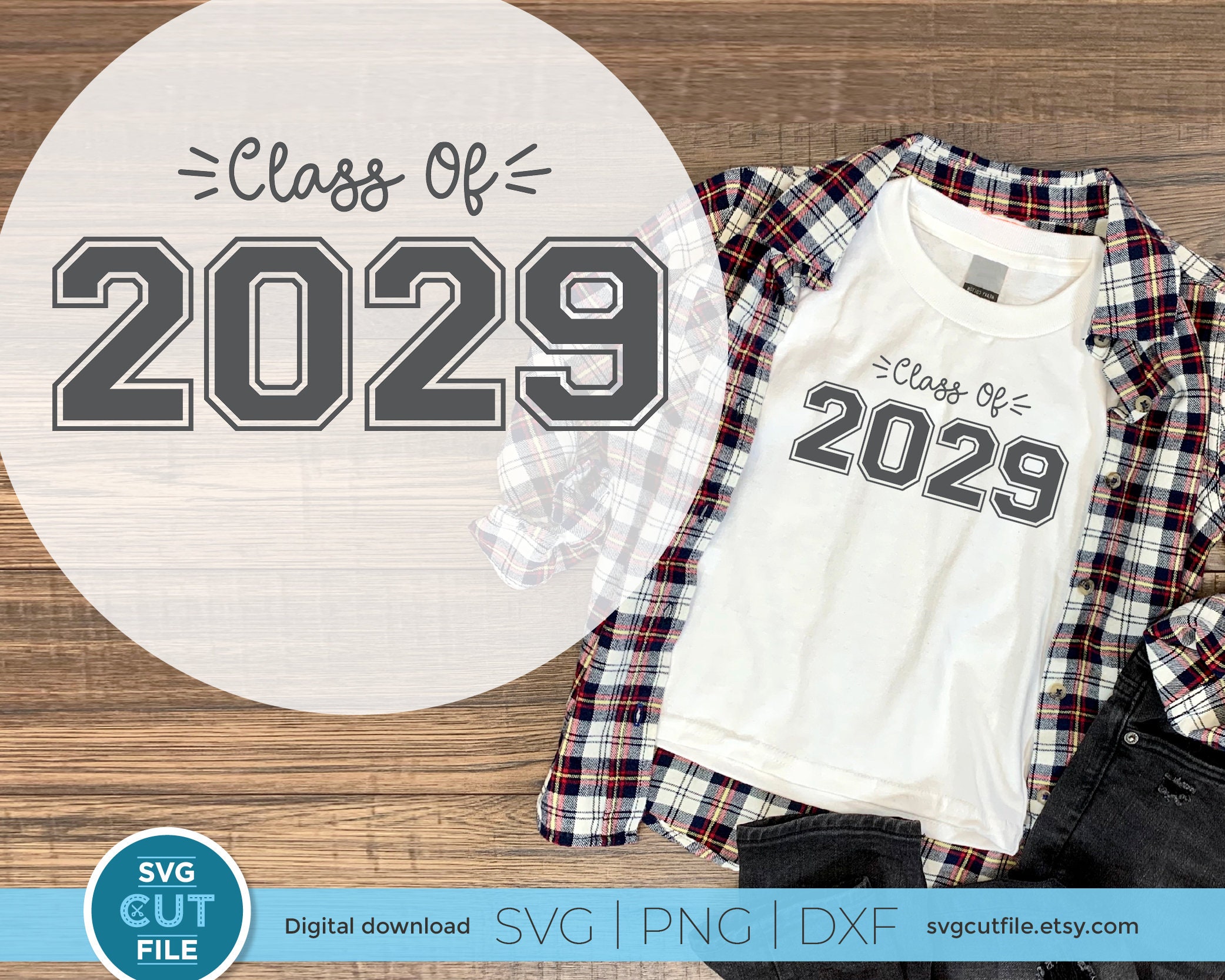 Class of 2029 Svg Cute 2029 Grad Svg 2029 Graduation Svg - Etsy