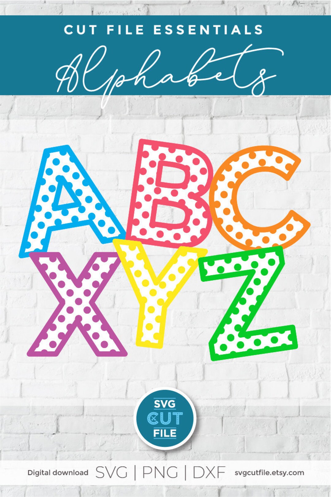Polka Dot Letters Svg, Polka Dot Font, Bubble Font Svg, Polka Dot Font ...