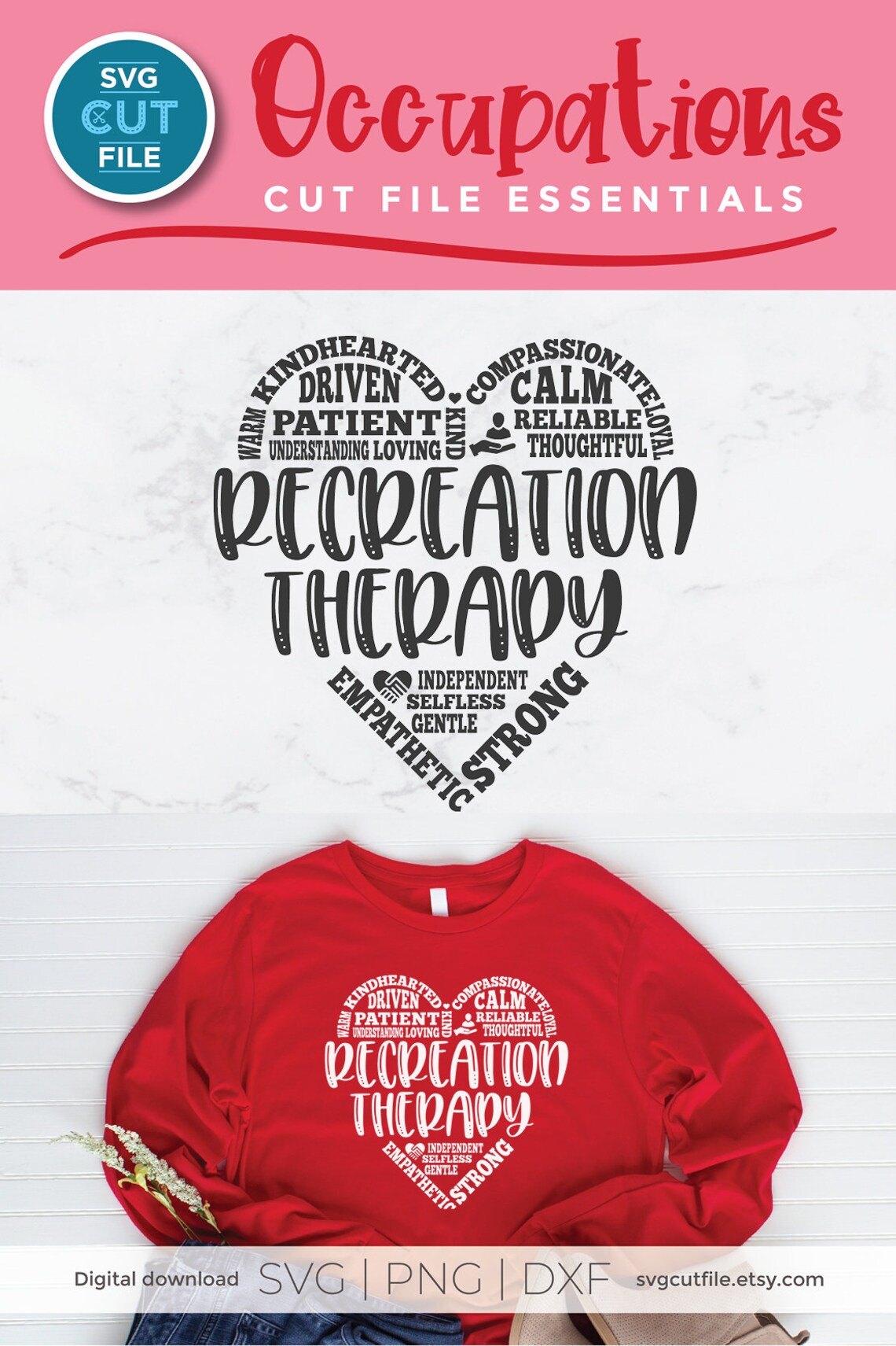 Recreation therapy svg recreational therapy svg subway art | Etsy