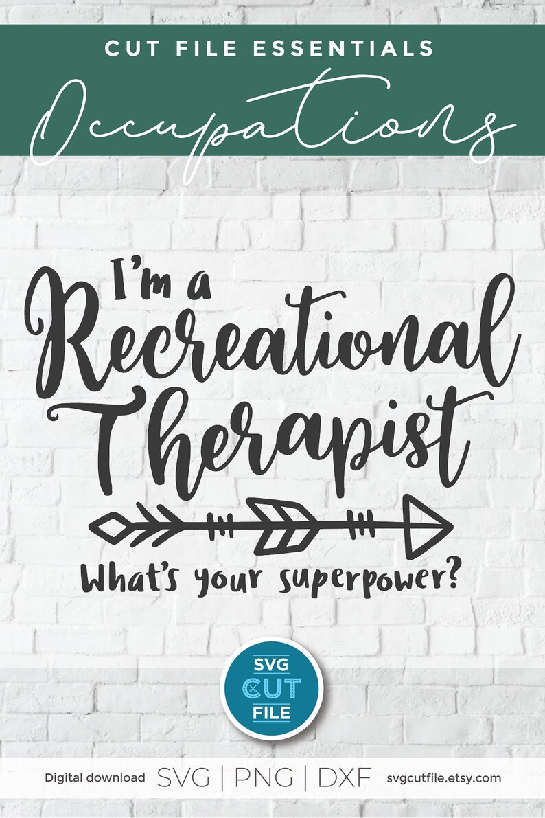 Recreational Therapist Svg, Recreational Therapy Svg, Whats Your Super ...
