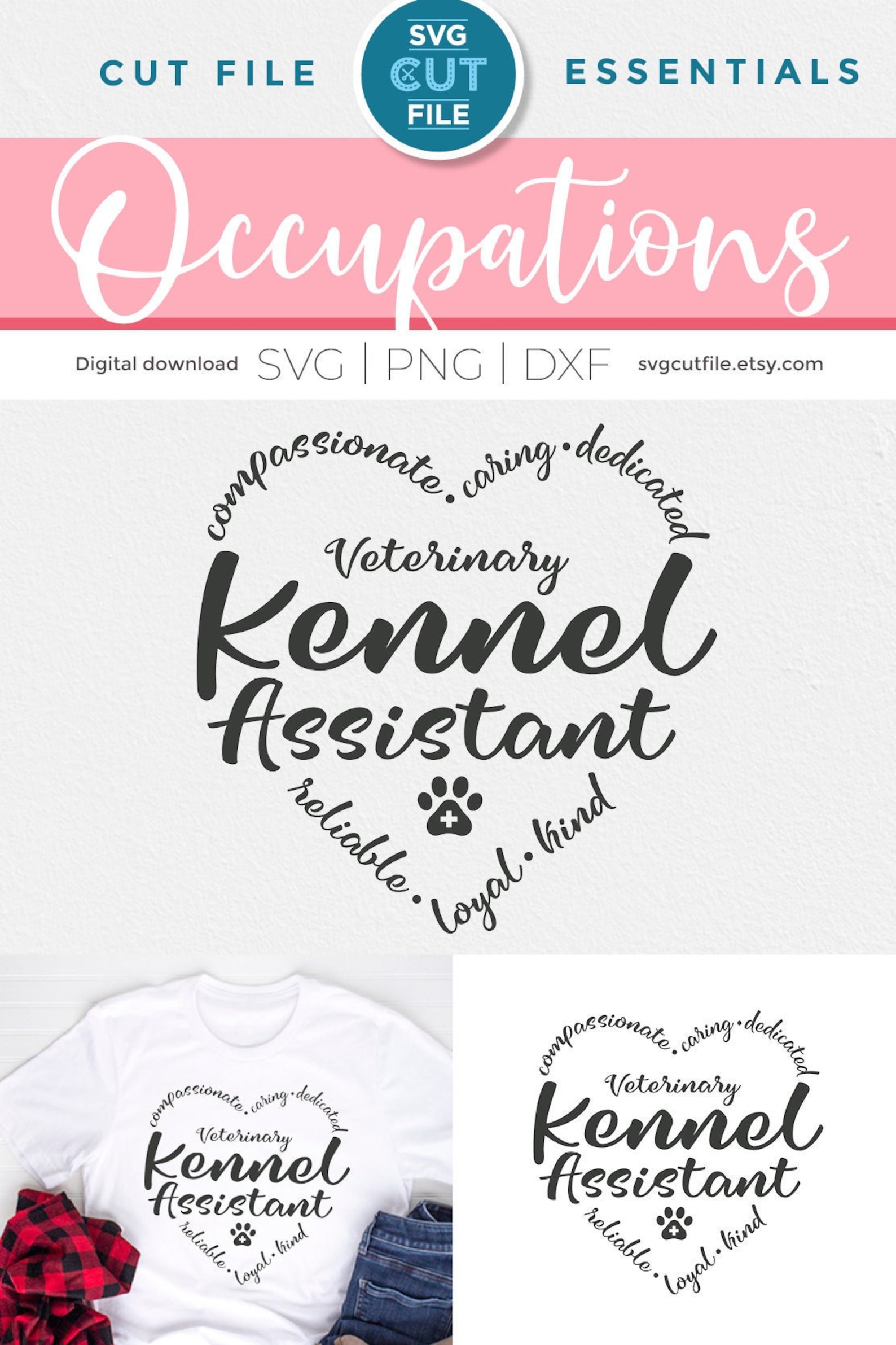 Vet Kennel Assistant Svg, Veterinary Kennel Assistant Svg, Veterinary ...