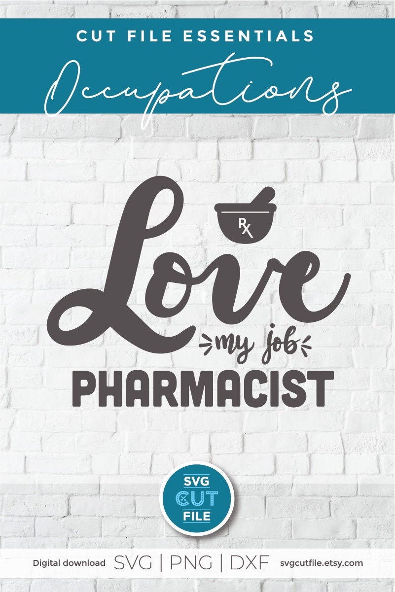 Pharmacist Svg Pharmacy Svg Love Pharmacist Life Rx Bowl | Etsy