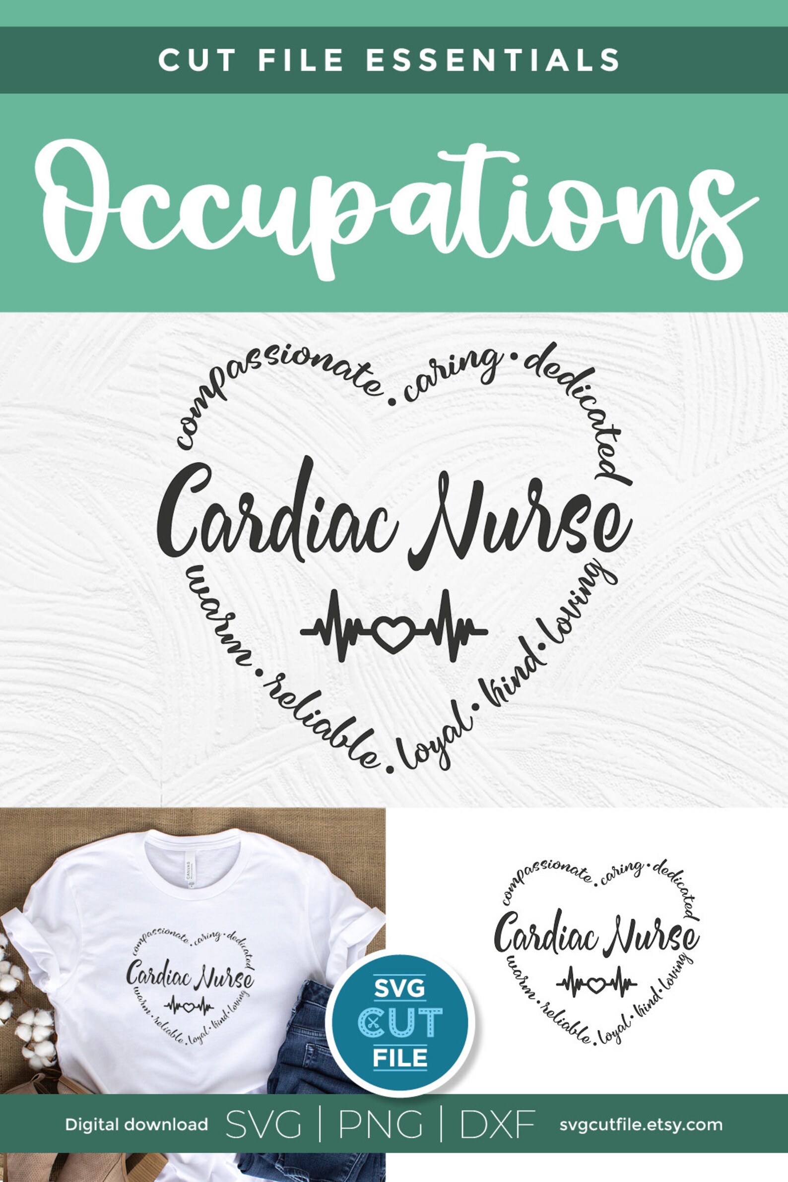 Cardiac Nurse Svg Cardiologist Svg Heart Nurse Svg Nurse - Etsy