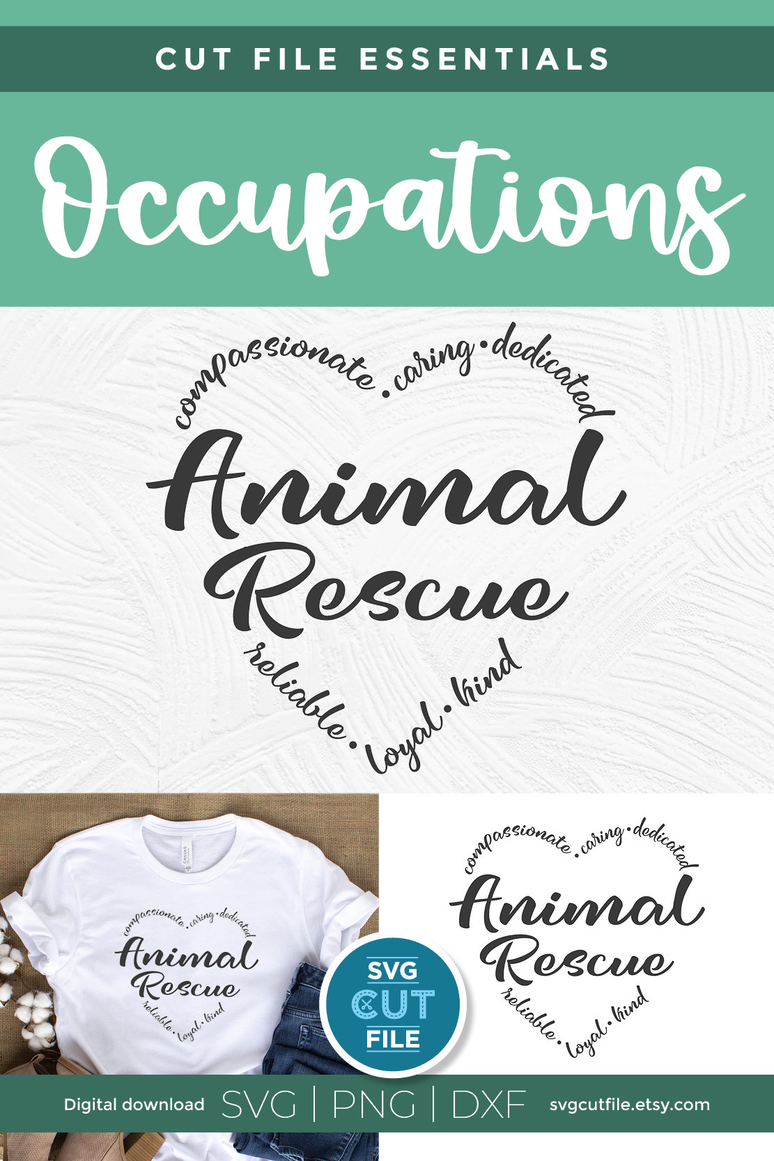 Animal Rescue Svg Adopt Svg Foster Svg Rescue Svg Humane | Etsy