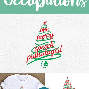 Christmas Speech Pathologist Svg, One Merry Speech Pathologist Svg ...