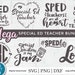 Sped Svg Special Ed Svg Special Education Teacher Svg Back - Etsy