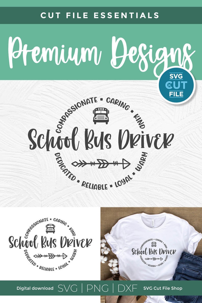 Bus Driver Svg, School Bus Svg, Schoolbus Driver, Appreciation, Svg Dxf ...