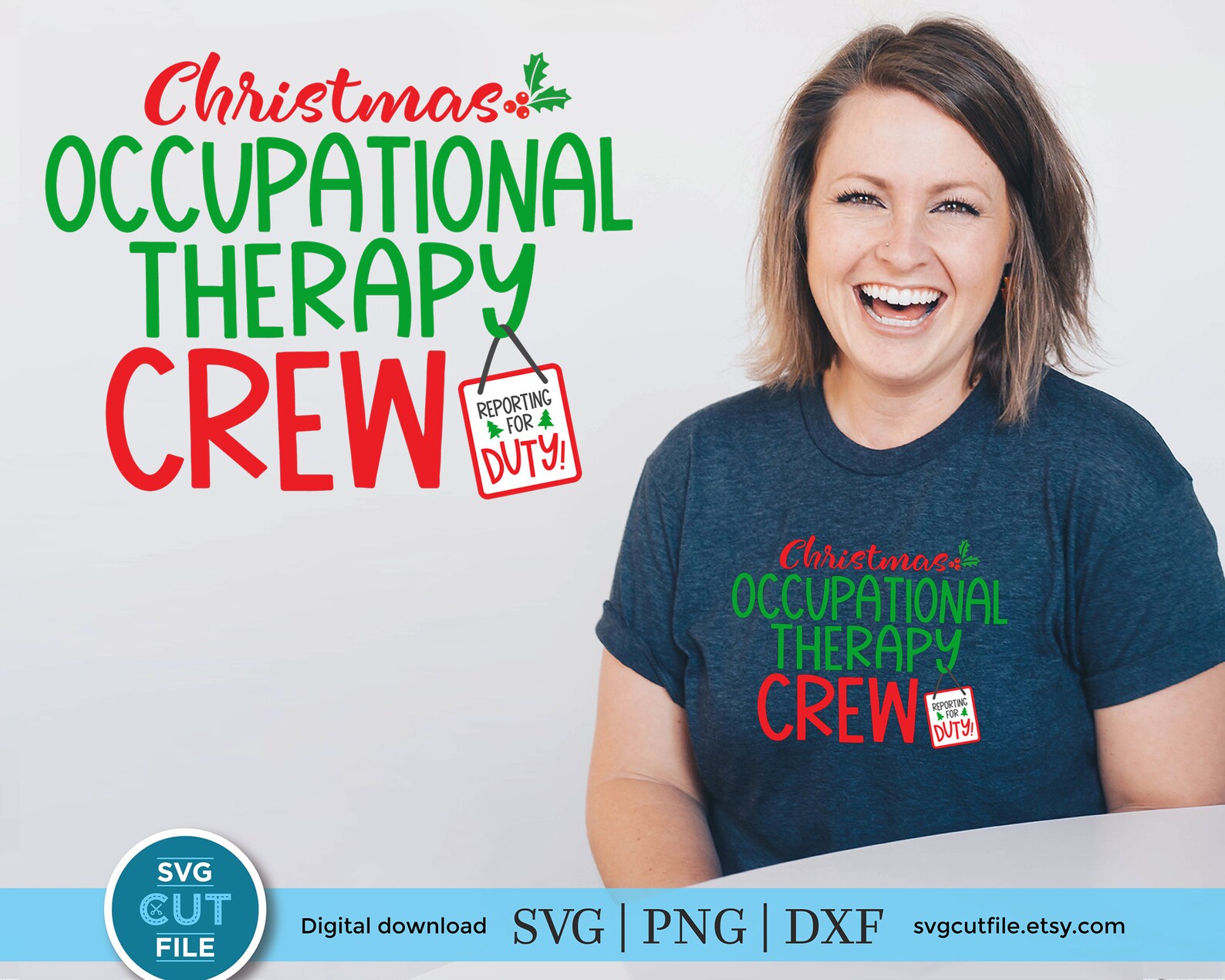 Christmas Occupational Therapy Svg, OT Christmas Crew, Holiday OT Svg ...