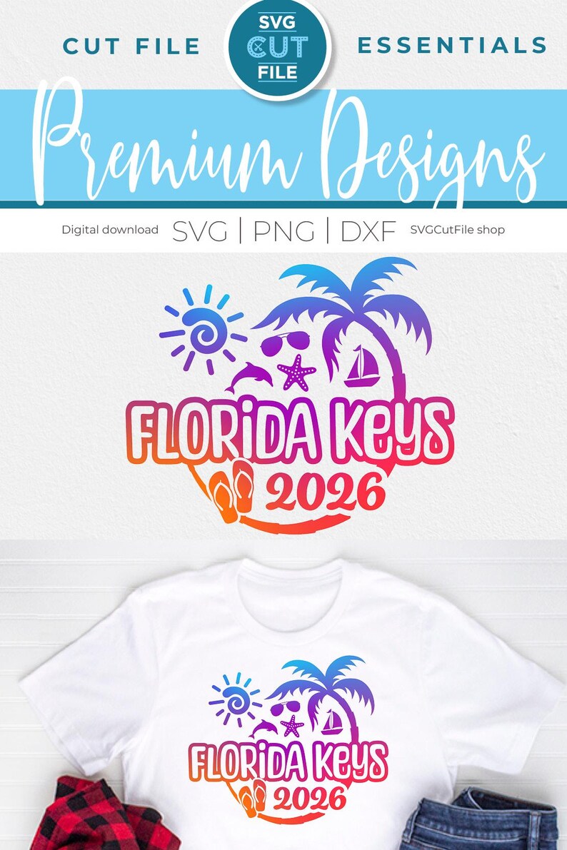 Florida Keys SVG, Florida Keys Vacation, 2026 Svg, Florida PNG, Png for ...