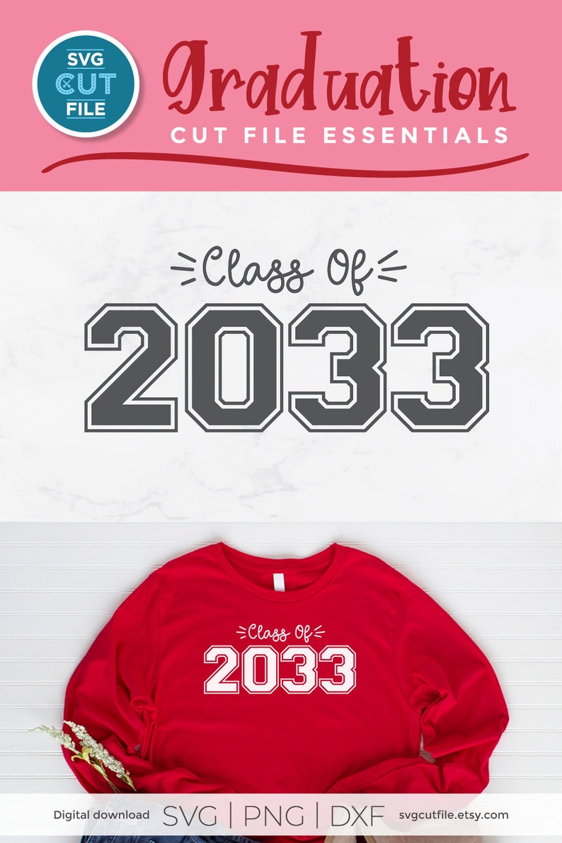 Class of 2033 Svg Senior 2033 Svg Graduating Class Prek - Etsy