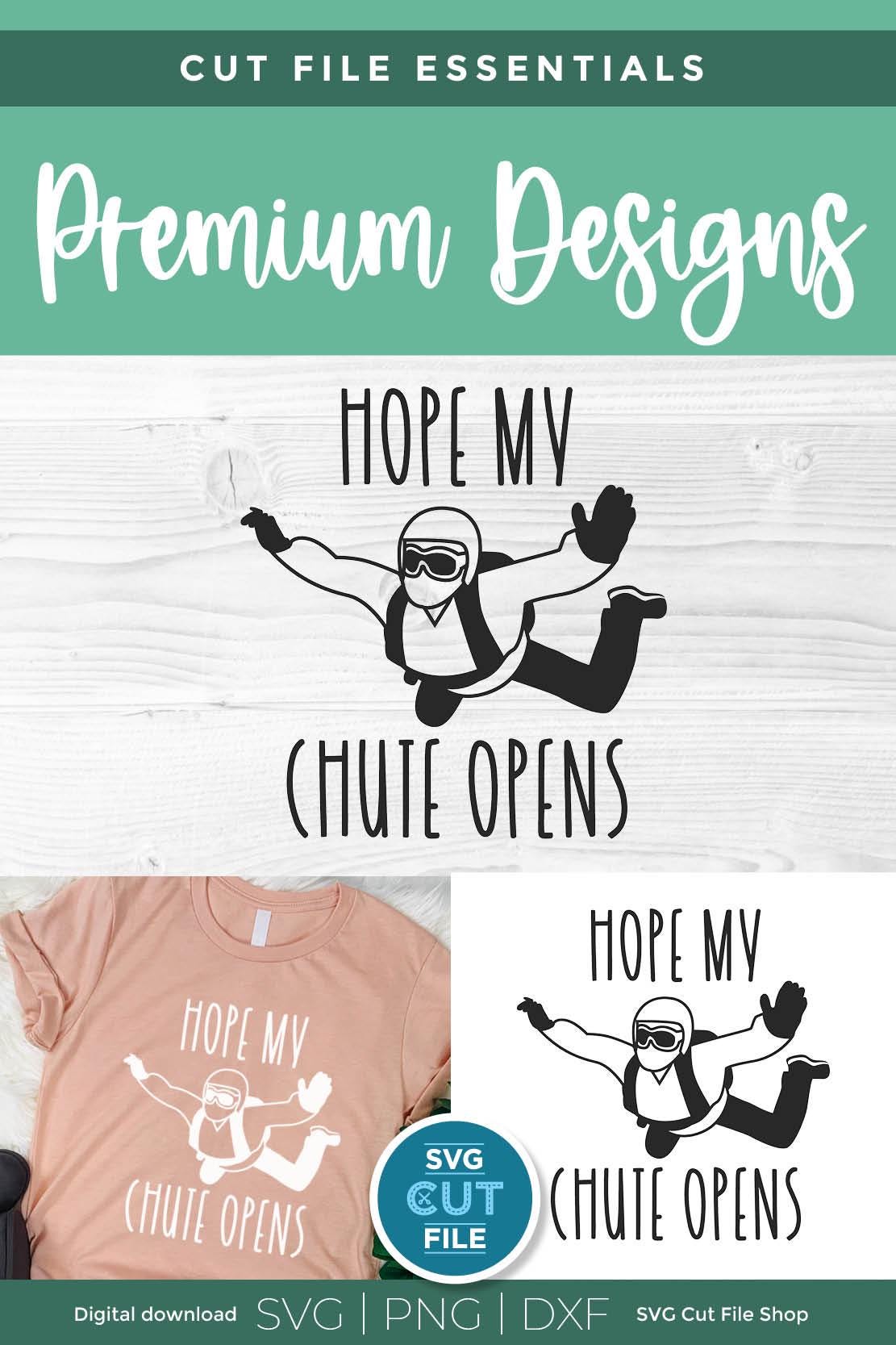 Skydiving Svg, Sky Diving, Skydive Svg, Hope My Chute Opens, First Sky ...