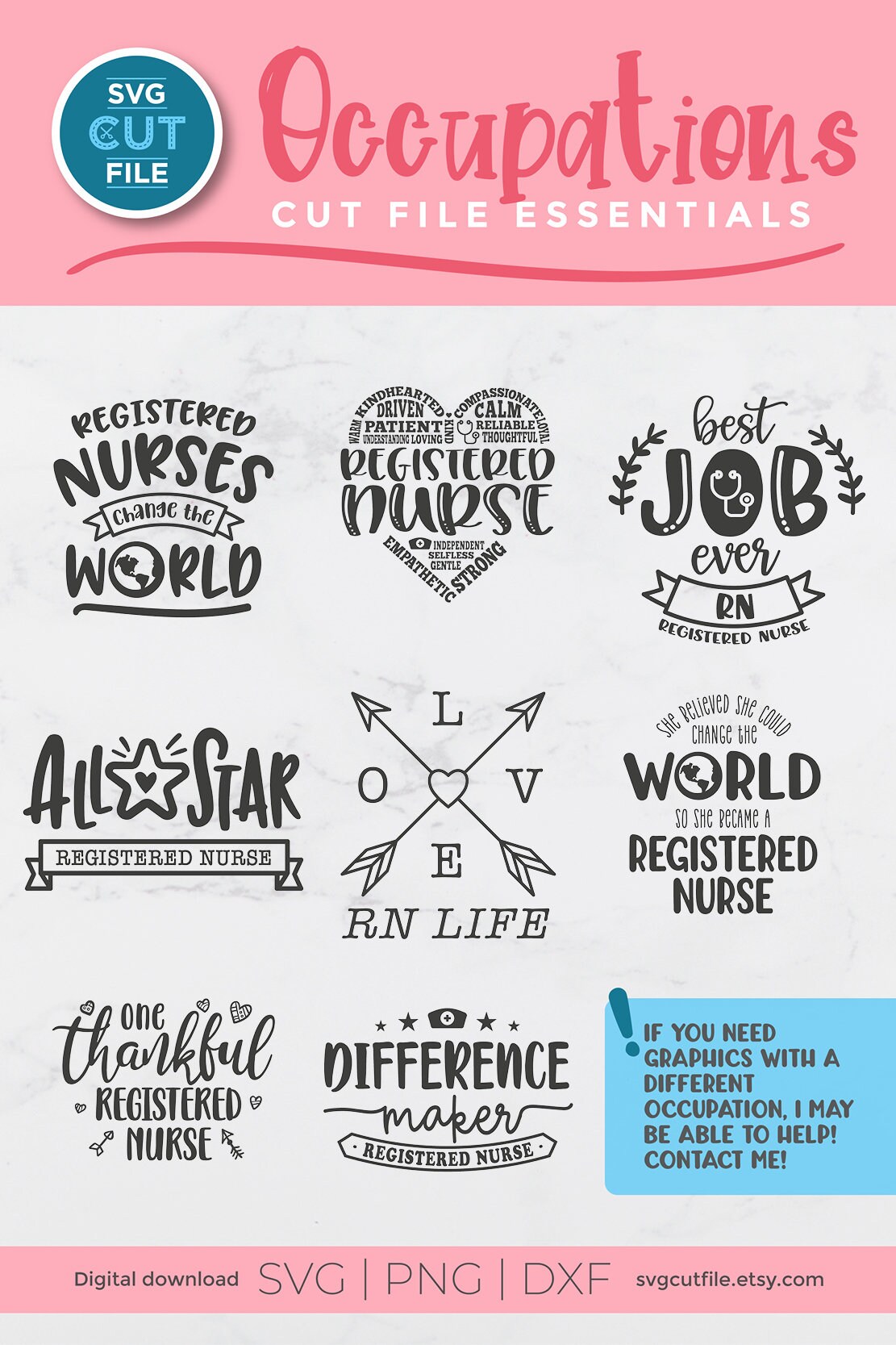 RN Svg Bundle, Registered Nurse Svg, Nurse Appreciation Svg, Nurse Svg ...