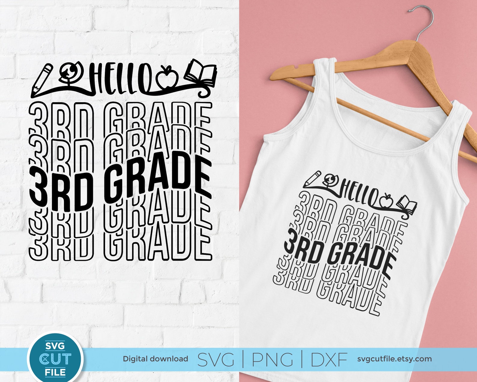 3rd Grade Svg 3rd Grader Svg Third Grade Teacher Svg Third - Etsy