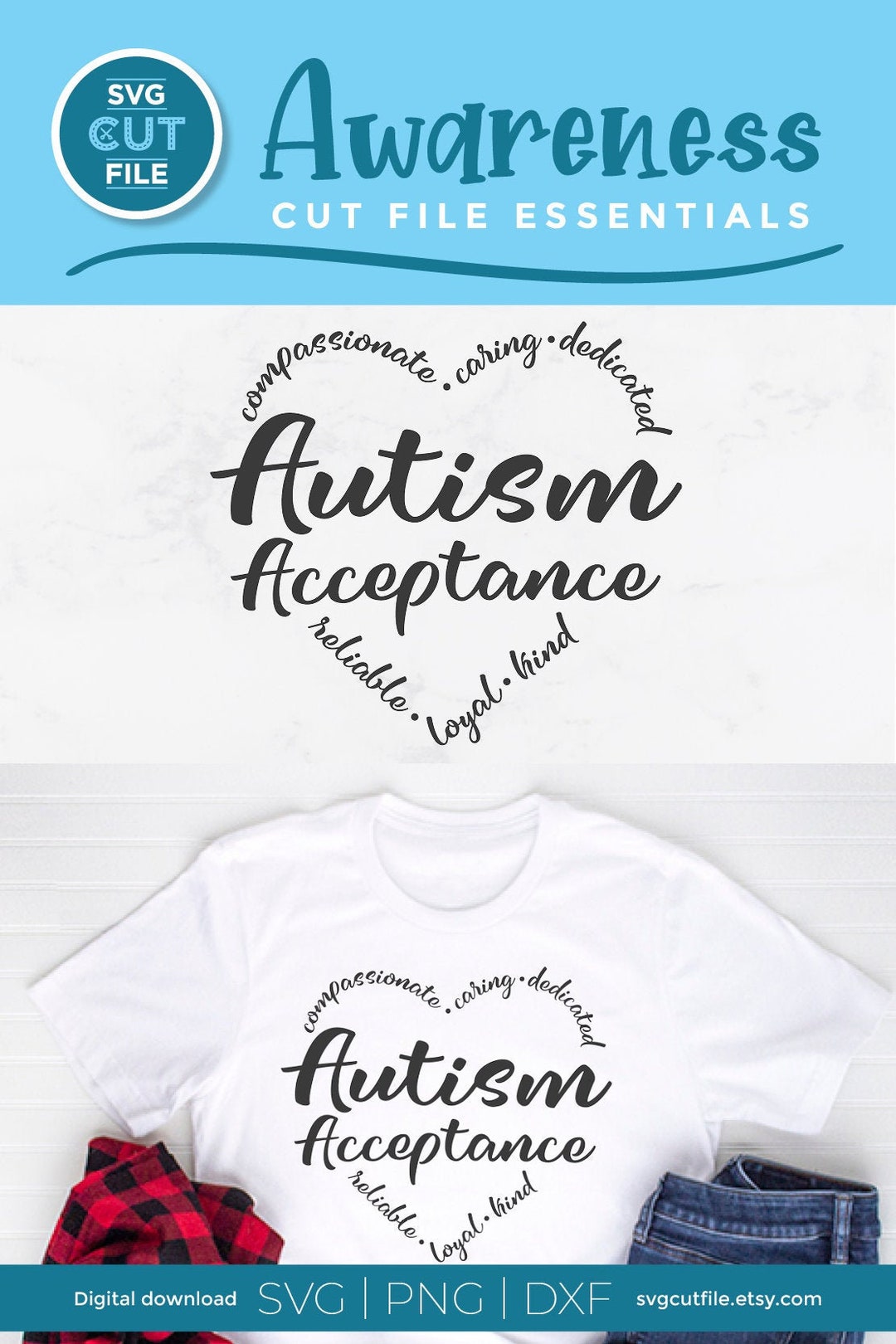 Autism Svg, Autism Acceptance Svg, Autism Awareness Svg, Heart Svg ...