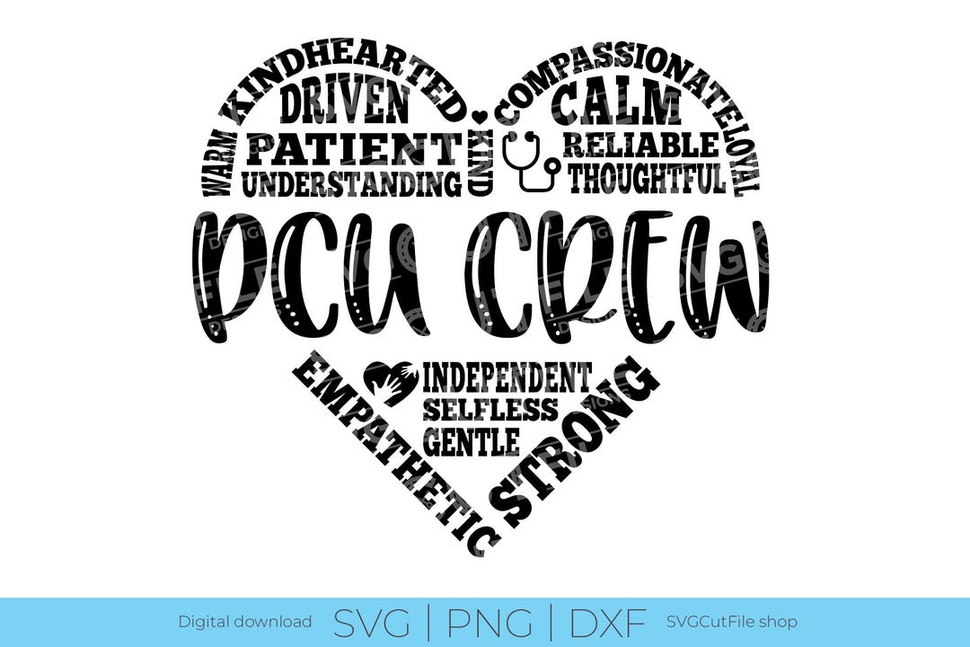 PCU Crew Svg, Progressive Care Unit Svg, Pcu Svg, Intermediate Care Svg ...