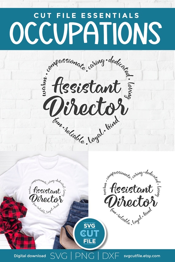 Assistant Director Svg Asst Director of Operations Svg | Etsy