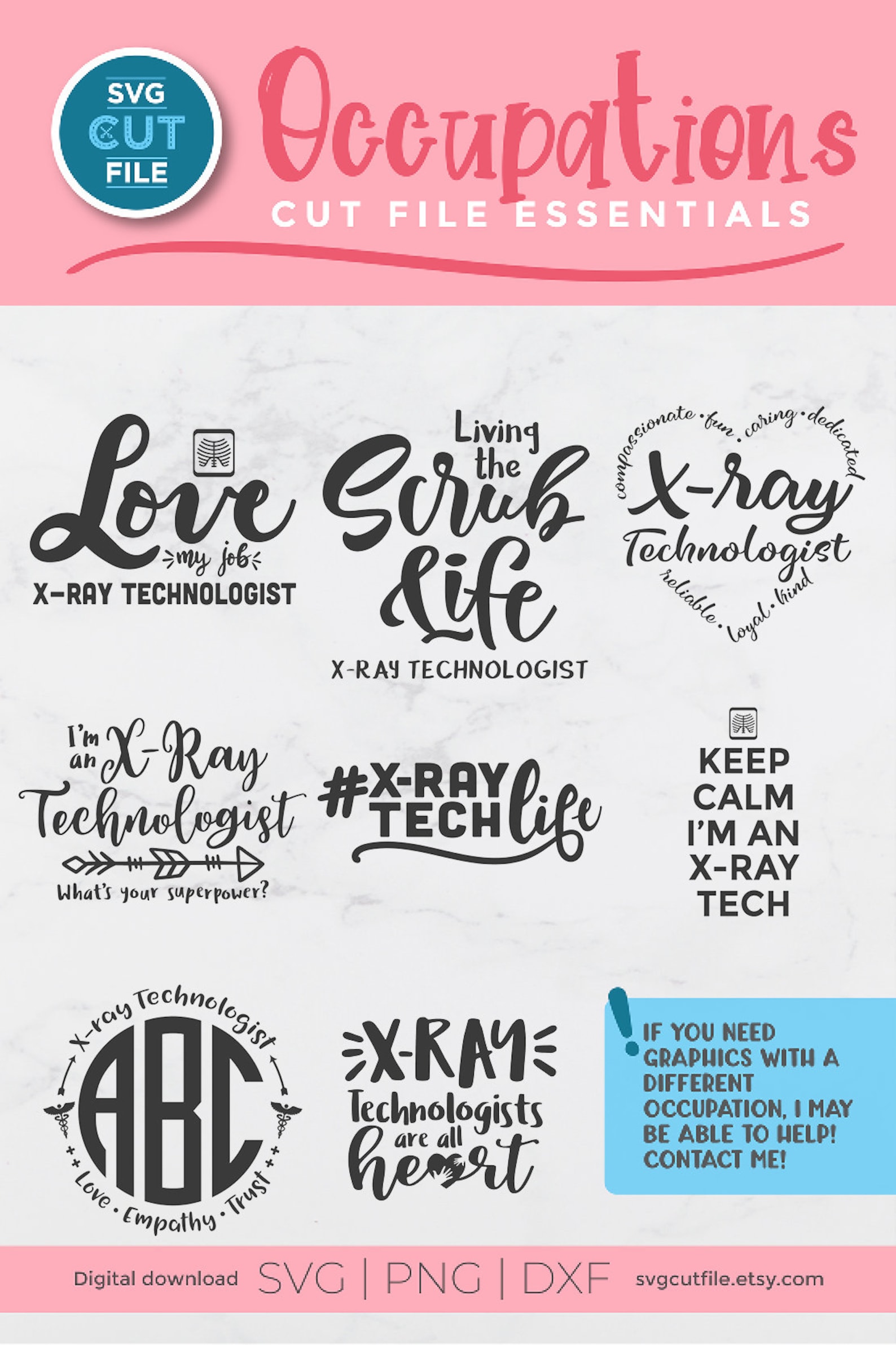 Xray Tech Svg, Svg Bundle, X-ray Technologist Svg, X-ray Tech Svg, RT(R ...