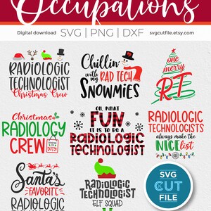 Christmas Radiologic Technologist Svg Bundle, Christmas Rad Tech SVG ...