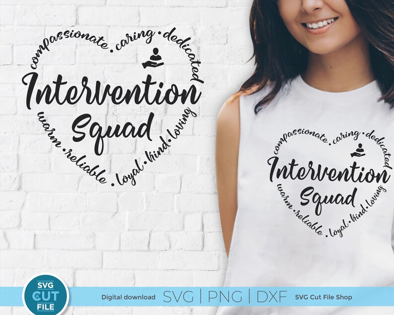 Intervention Squad Svg, Intervention Specialist, Academic, Behavioral ...