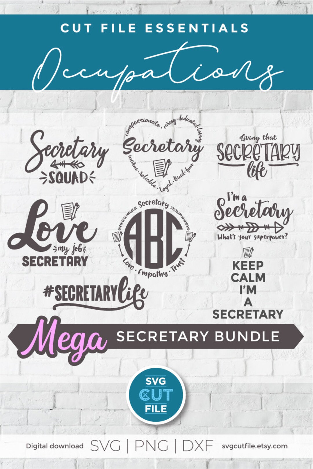 Secretary Svg, School Secretary Bundle Svg, Secretary Collection Pack ...