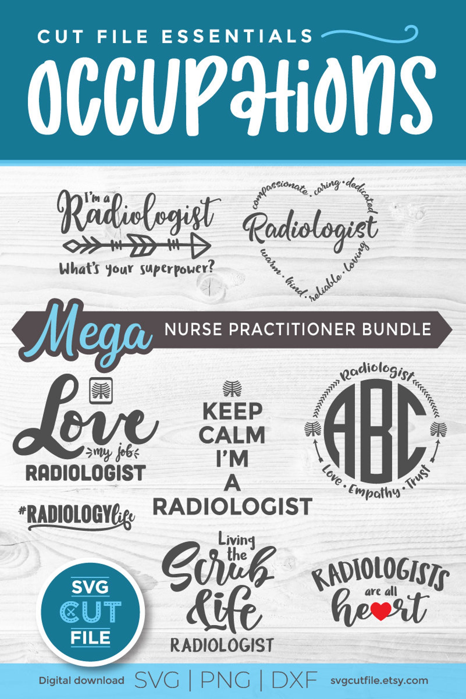 Radiologist Svg Bundle, Radiology Bundle Svg, Xray Tech Svg, RT(R ...