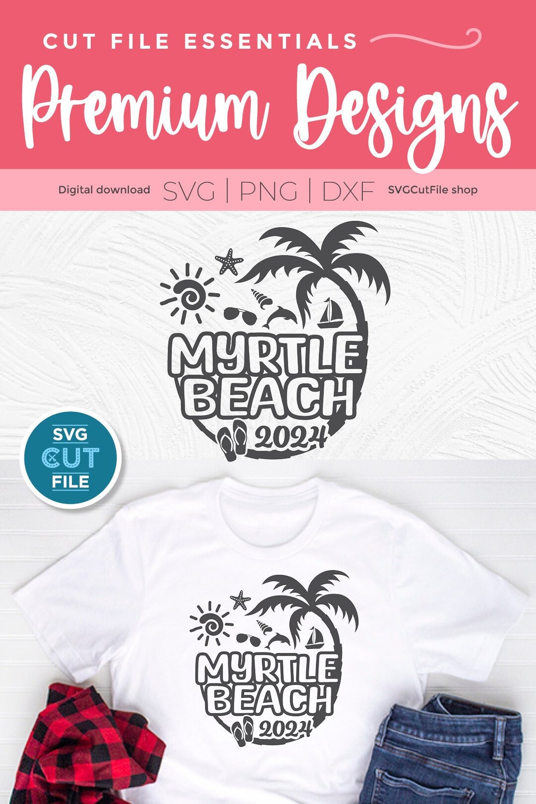 Myrtle Beach Svg, South Carolina SVG, Myrtle Beach SC Vacation, 2024 ...