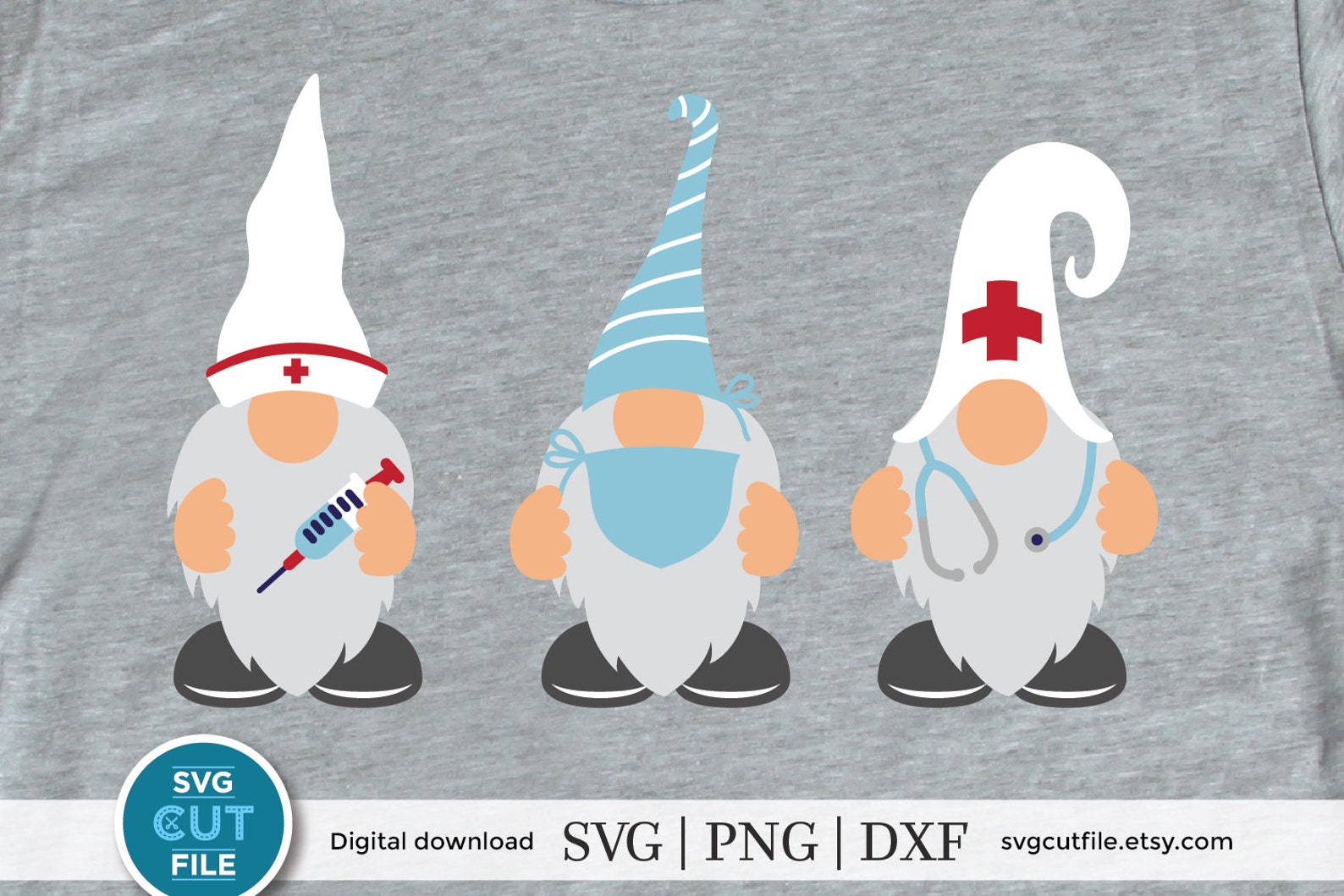 Nurse gnome svg doctor gnomes svg medical gnomes svg | Etsy