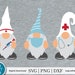 Nurse Gnome Svg Doctor Gnomes Svg Medical Gnomes Svg | Etsy