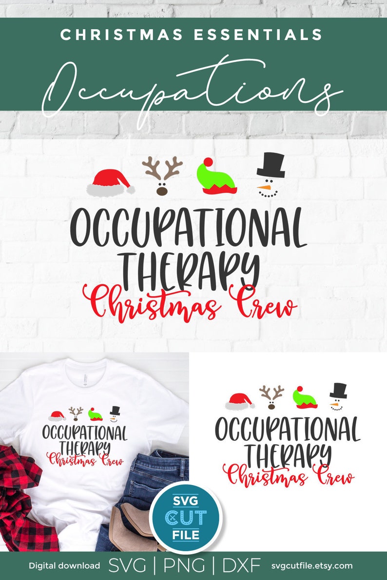 Christmas Occupational Therapy Svg, OT Christmas Crew Svg, Holiday OT ...