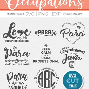 Paraprofessional Svg, Para Svg, Paraprofessional Bundle Svg, Para ...