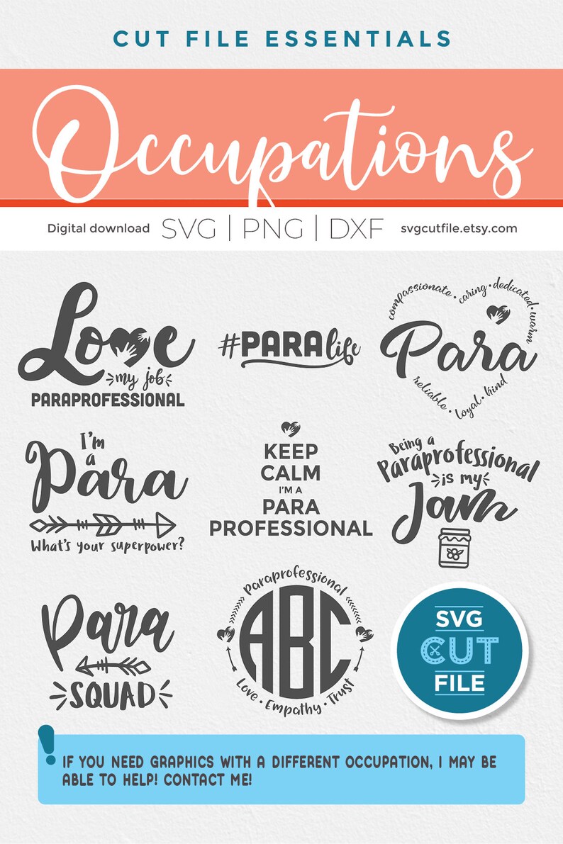 Paraprofessional Svg, Para Svg, Paraprofessional Bundle Svg, Para ...