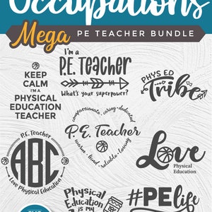 PE Teacher Svg, Physical Education Svg, Phys Ed Teacher Svg, Svg Bundle ...