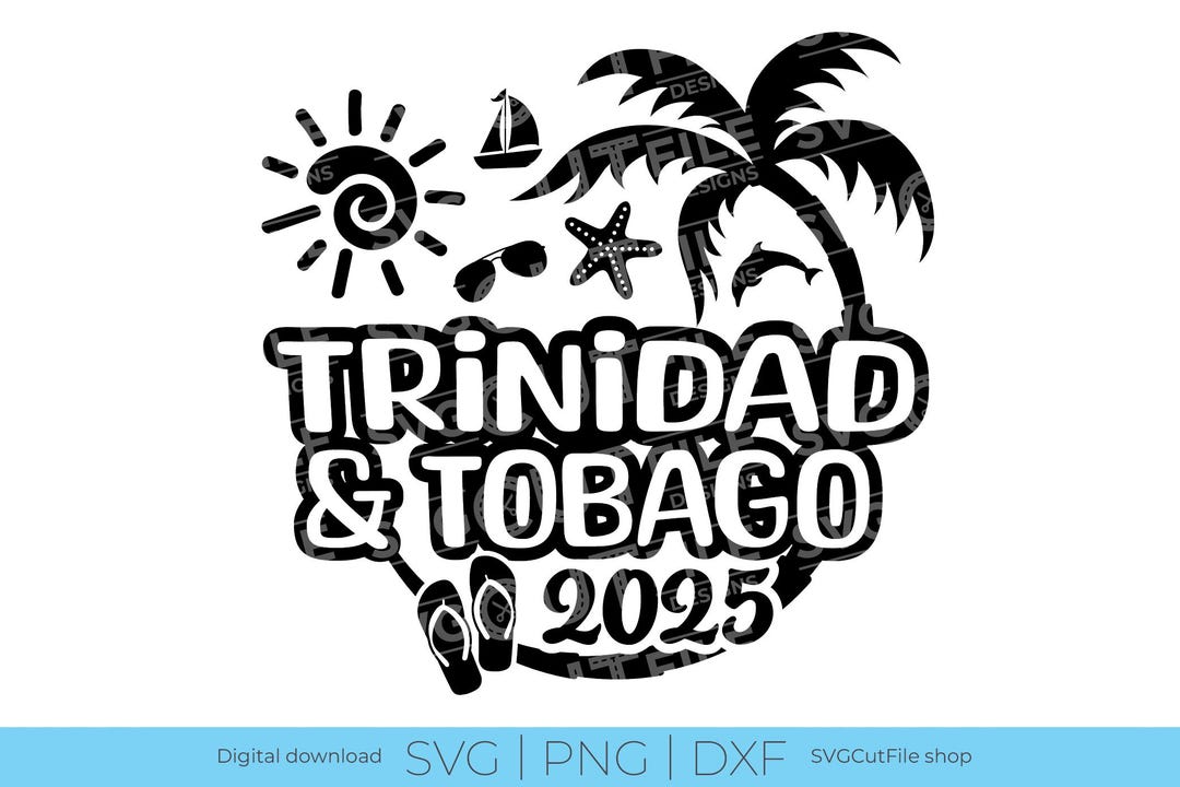 Trinidad and Tobago Svg, Islands Svg, Caribbean SVG, Vacation, 2025 Svg ...