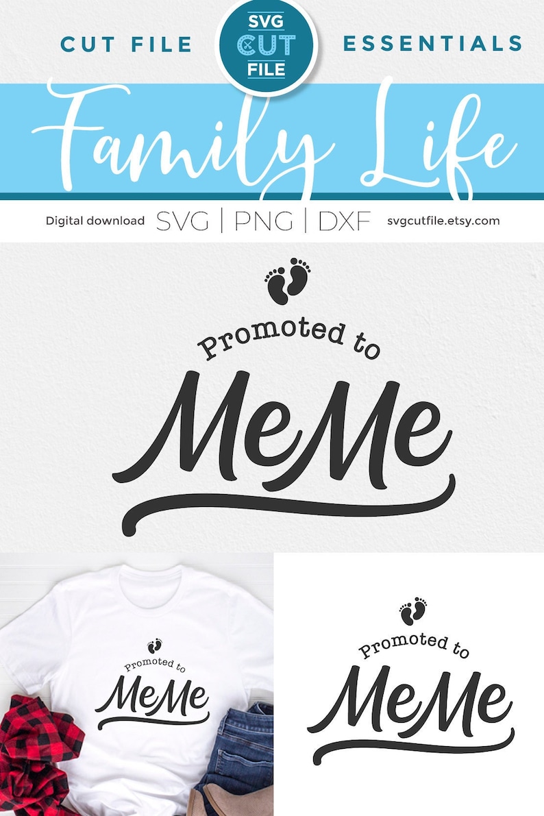 Meme Svg Grandma Meme Svg Me Me Svg Promoted to Meme Svg - Etsy