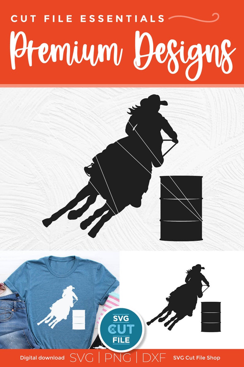 Barrel Racer Svg Barrel Racing SVG Cowgirl Rodeo Clipart - Etsy