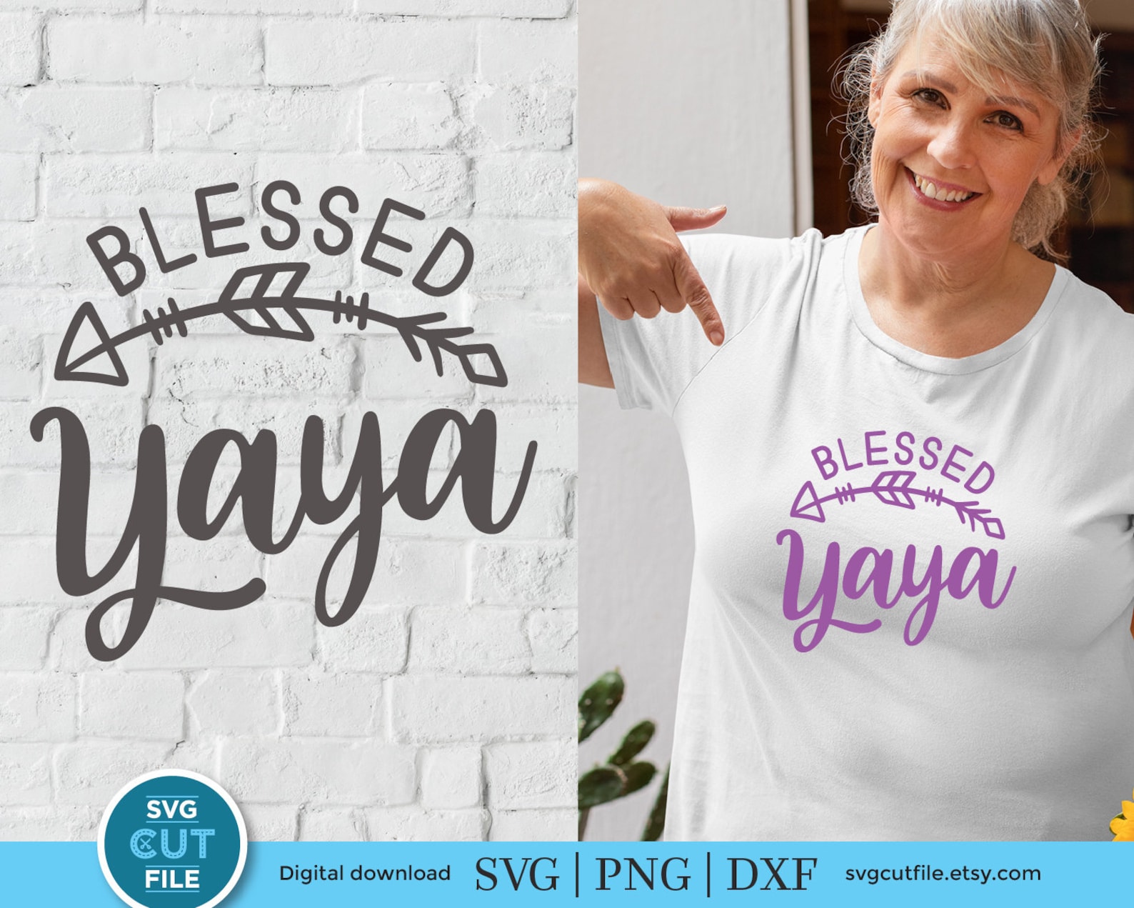 Yaya Svg, Blessed Svg, Blessed Yaya Svg, Be a Yaya, Cute Yaya Gift ...