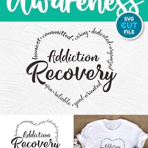 Addiction Recovery Svg, Sober Svg, Clean Svg, Substance Abuse SVG ...