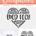 Med Tech Svg, Medical Technician Svg, Medical Technologist Svg, Medical ...