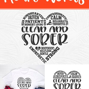 Sober Svg, Clean Sober Svg, Addiction Recovery Svg, Clean Svg ...