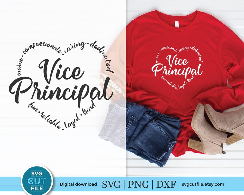 Vice Principal Svg Assistant Principal Svg Heart Svg Middle | Etsy