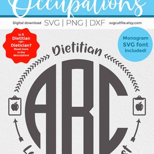 Dietitian Svg, Registered Dietitian, Monogram, Rdn Svg, Living the ...
