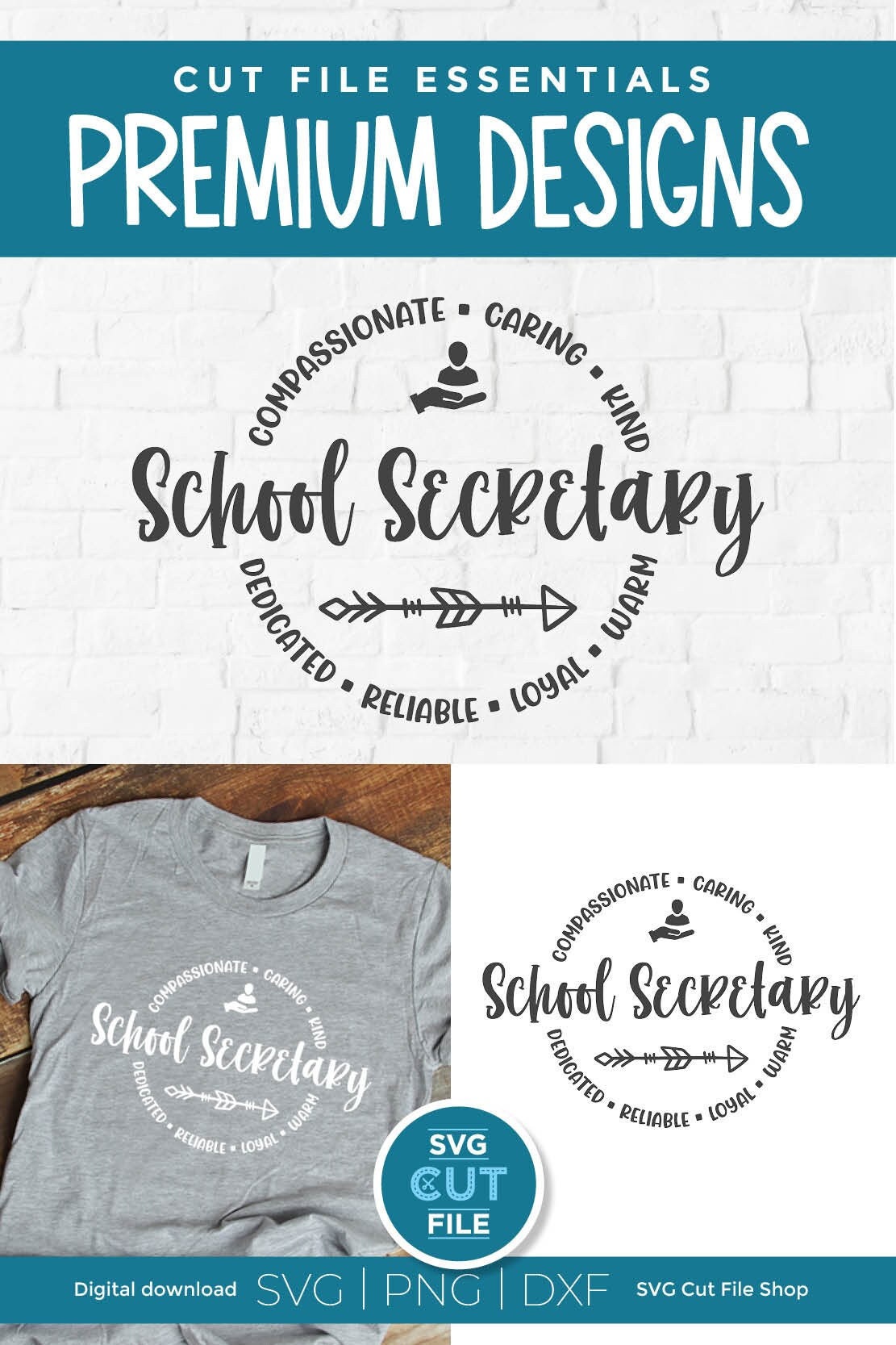 School Secretary Svg Secretary Svg Office Assistant Round - Etsy Ireland