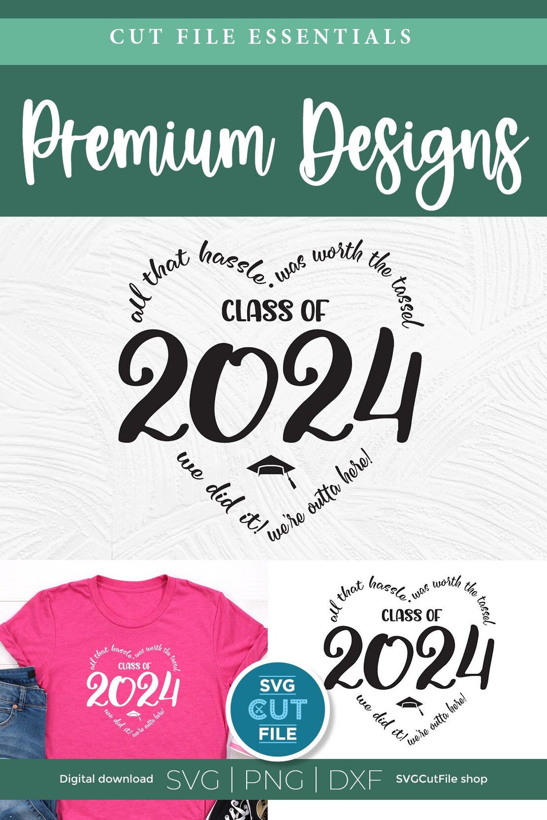 Class of 2024 Svg, Cute 2024 Grad Svg, 2024 Graduation, 2024 Senior ...