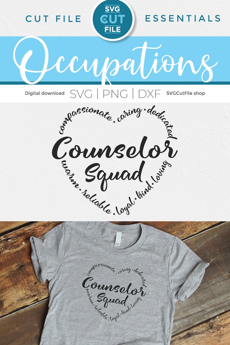 Counselor Squad Svg, School Counselor Svg, Svg Dxf Png, School ...