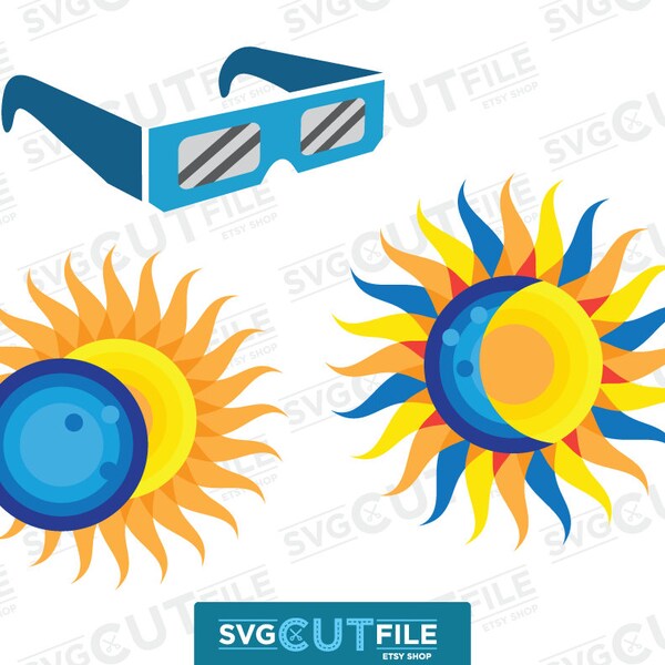 Solar Eclipse Svg - Etsy